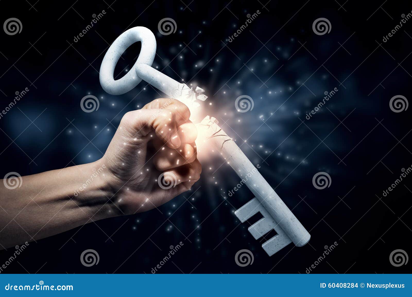 Broken key stock photo. Image of business, human, fist - 60408284