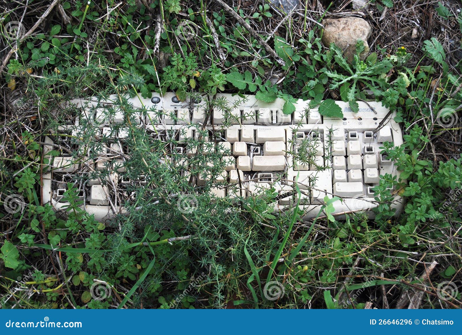 Broken keyboard stock photo. Image of data, broken, technology - 26646296