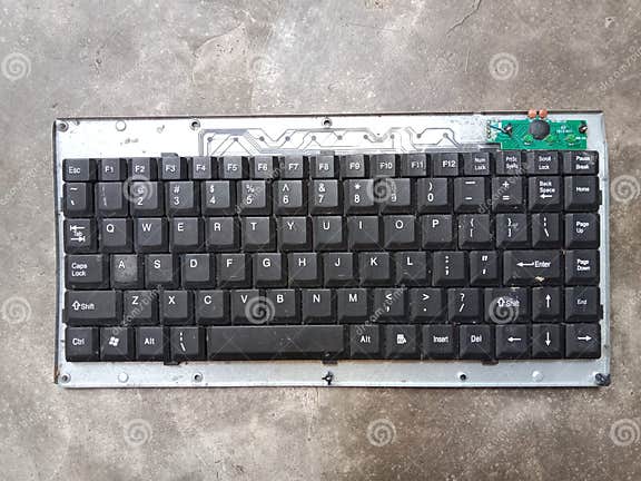 Broken Keyboard Broken Keyboard Lol Stock Photo - Image of floor, black ...