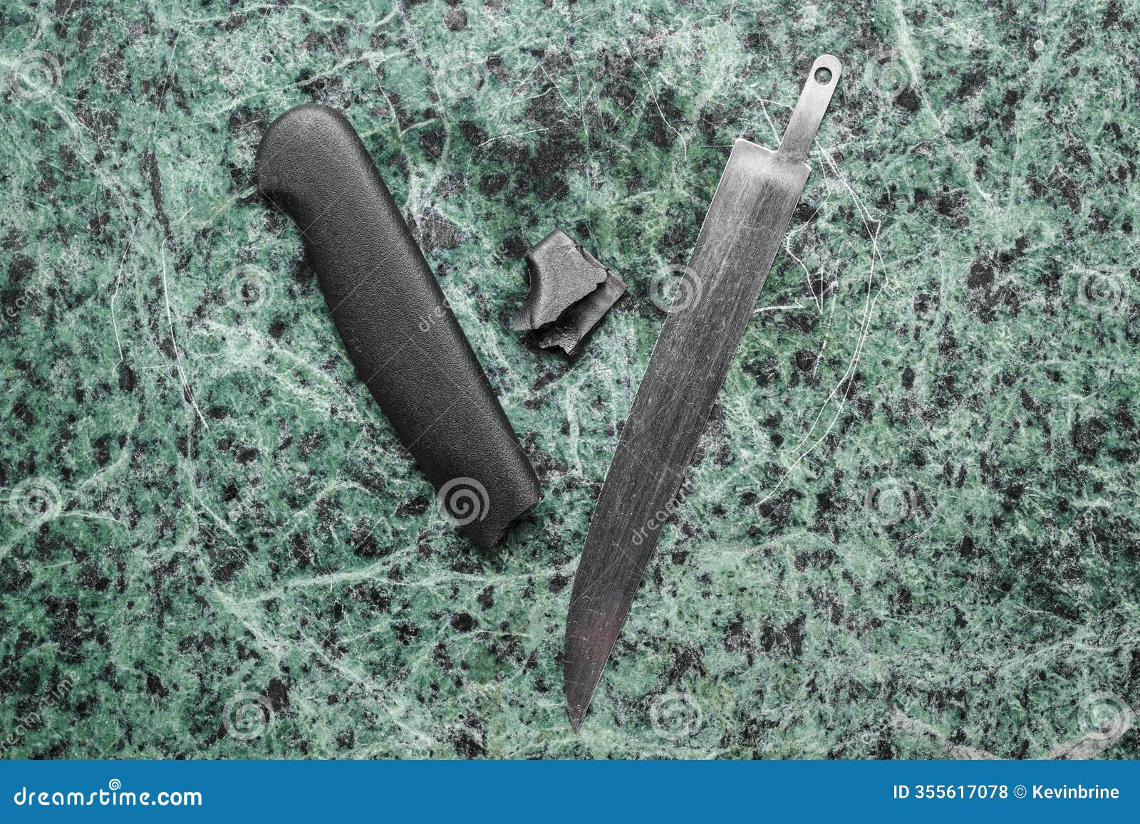 Broken Kitchen Knife stock photo. Image of kitchen, hazard - 355617078