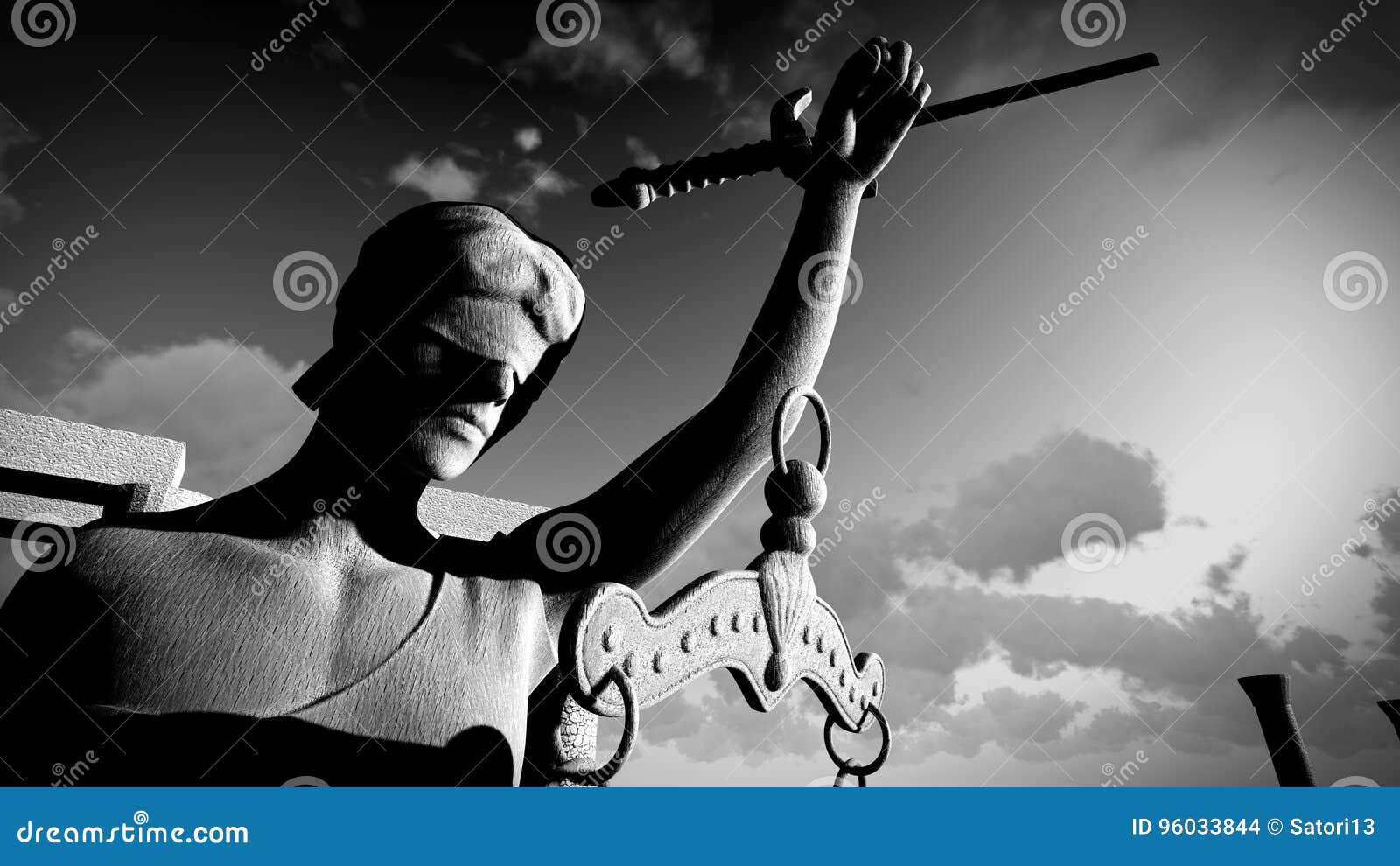 Broken Lady of Justice 3d Rendering Stock Photo - Image of femida ...