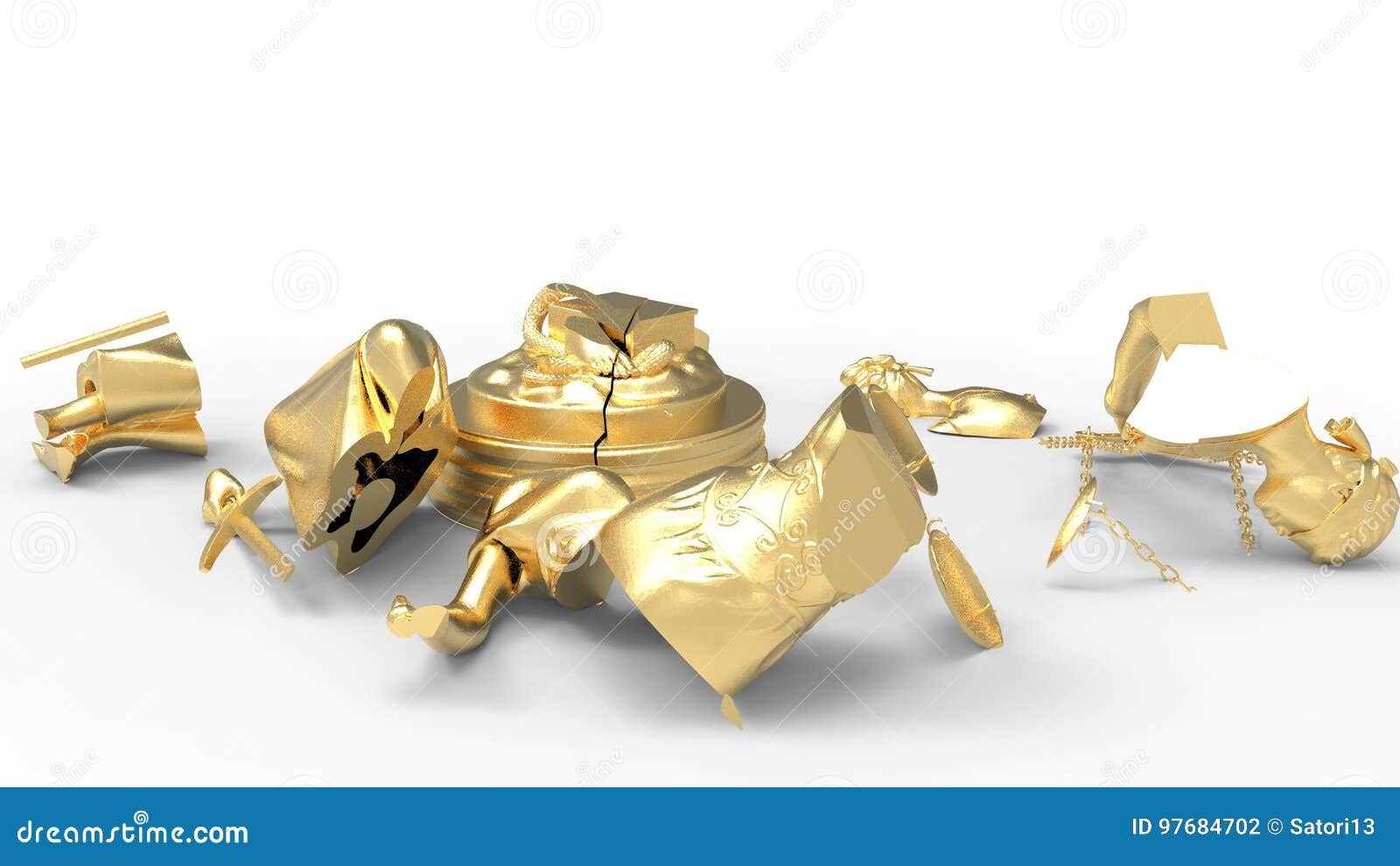 Broken Lady Of Justice 3d Rendering Royalty-Free Stock Photography ...