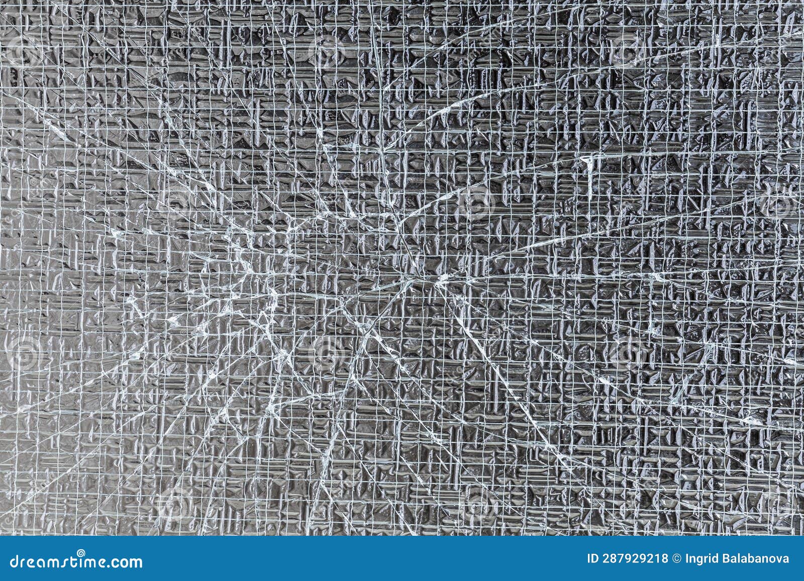 Broken Laminated Safety Glass Balustrade. Stainless Steel Fastener ...