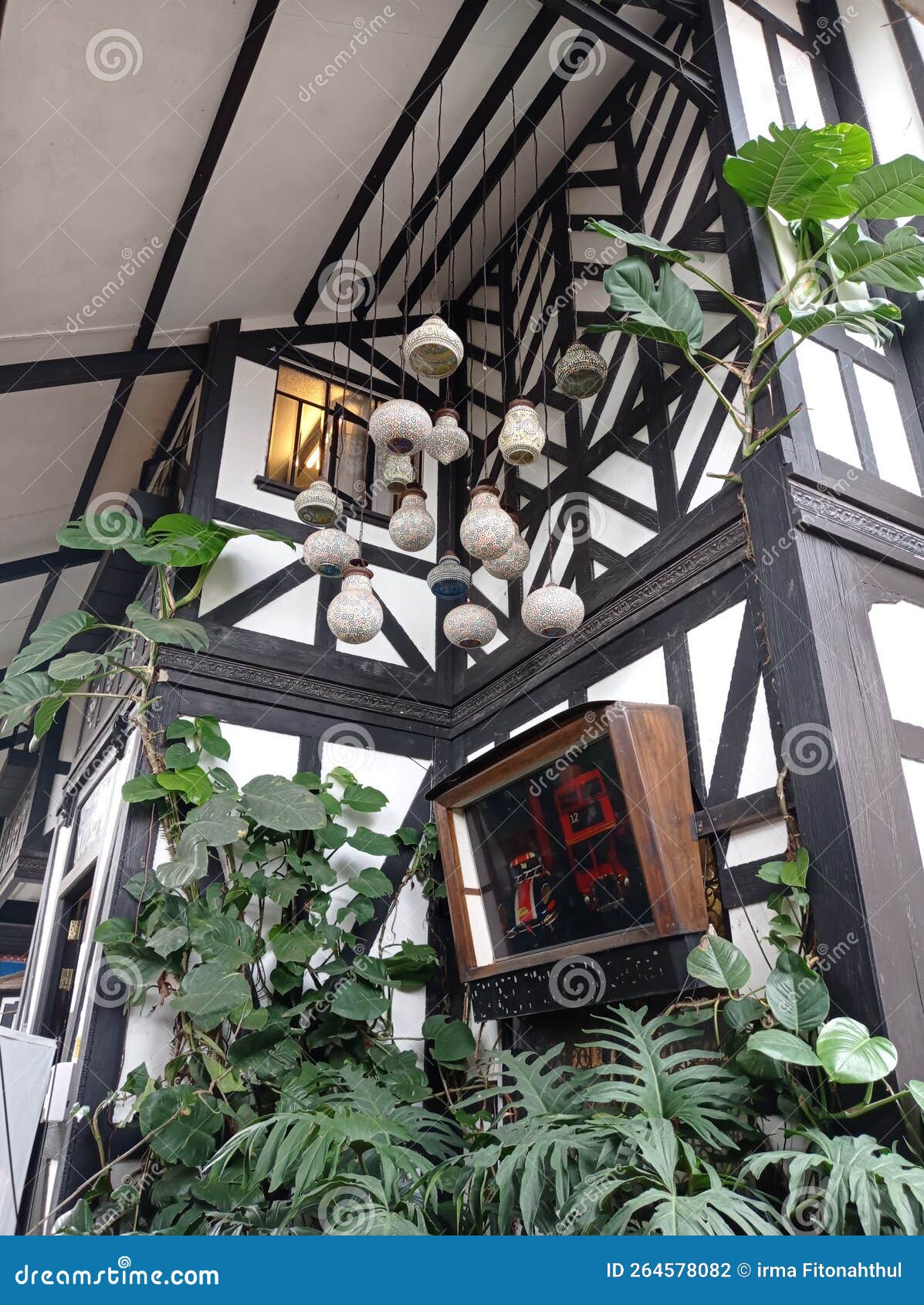 A Broken Lamp that Must Be Repaired Stock Photo - Image of building ...