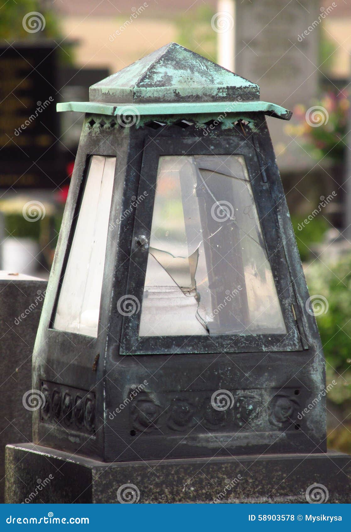 Broken lantern stock photo. Image of lost, lantern, loss - 58903578