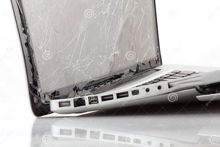 Broken laptop stock image. Image of help, business, diagnostic - 23539521