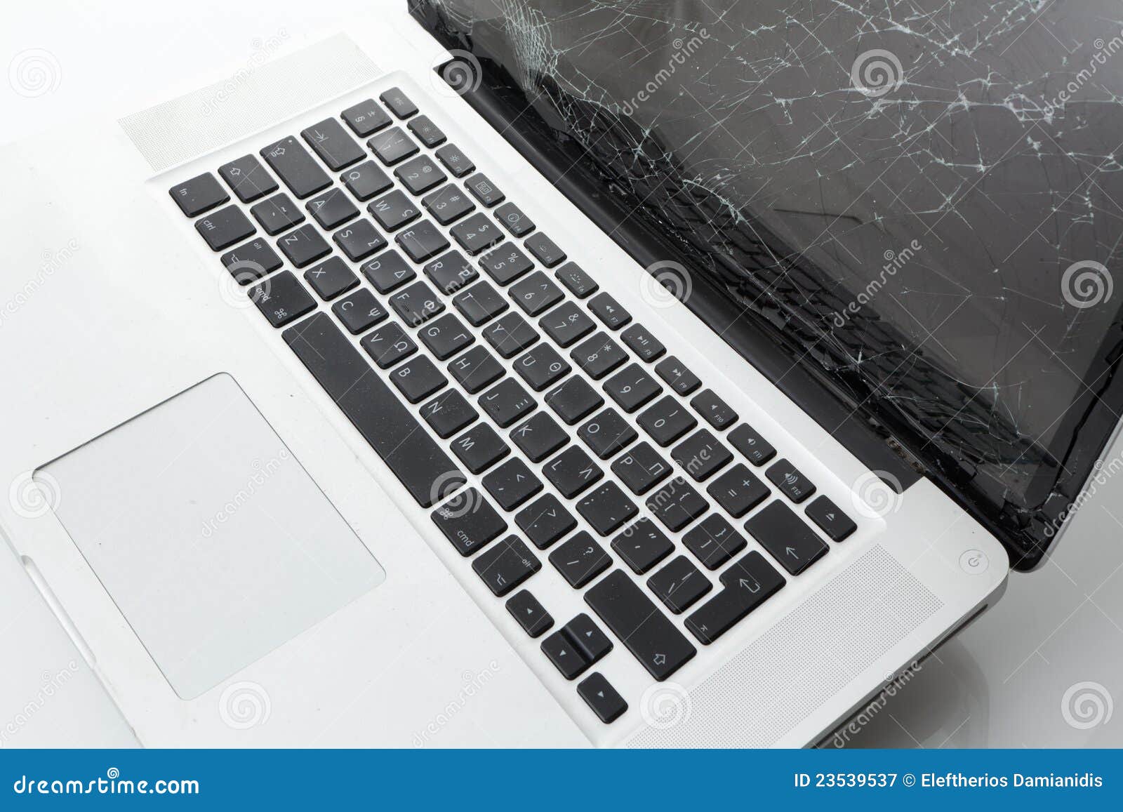 Broken laptop stock image. Image of help, electronic - 23539537