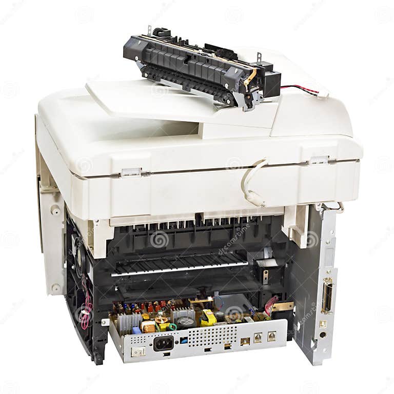 Broken laser printer stock photo. Image of hardware, engineering - 23128426