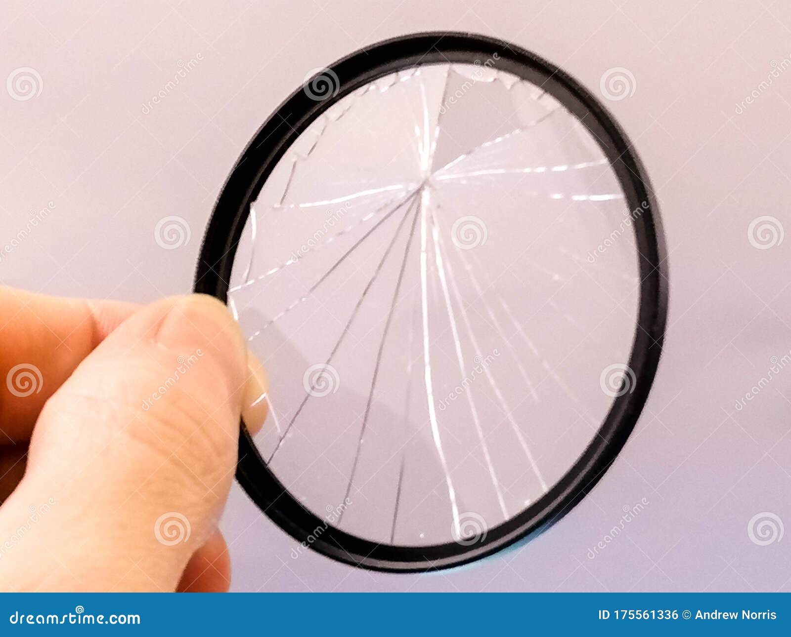 Broken Lens Filter stock photo. Image of equipment, ruin - 175561336