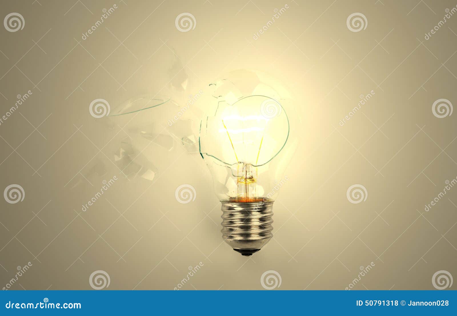 Broken light bulb stock photo. Image of destroy, crash - 50791318