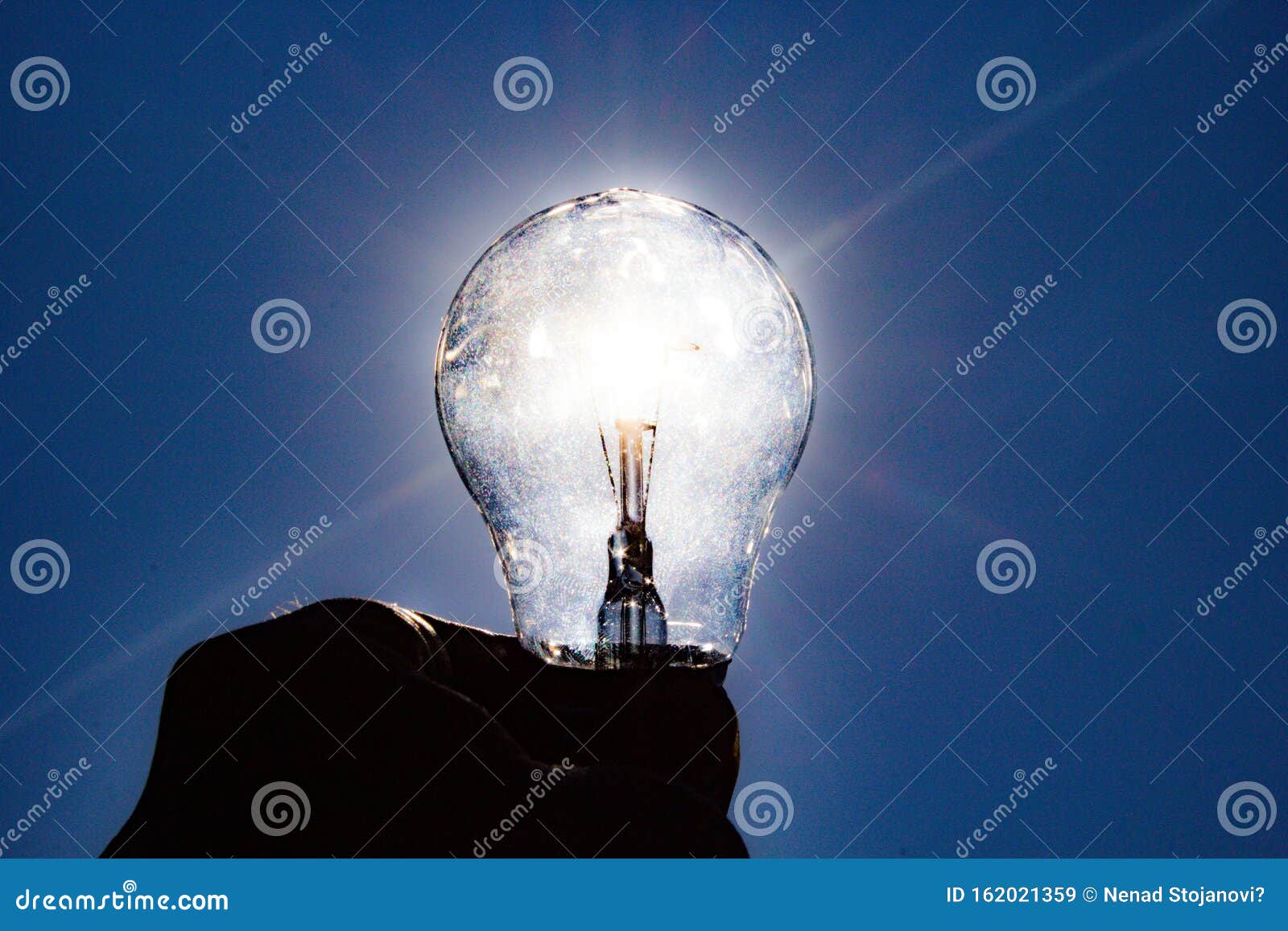 Broken light bulb stock image. Image of bluesky, light - 162021359