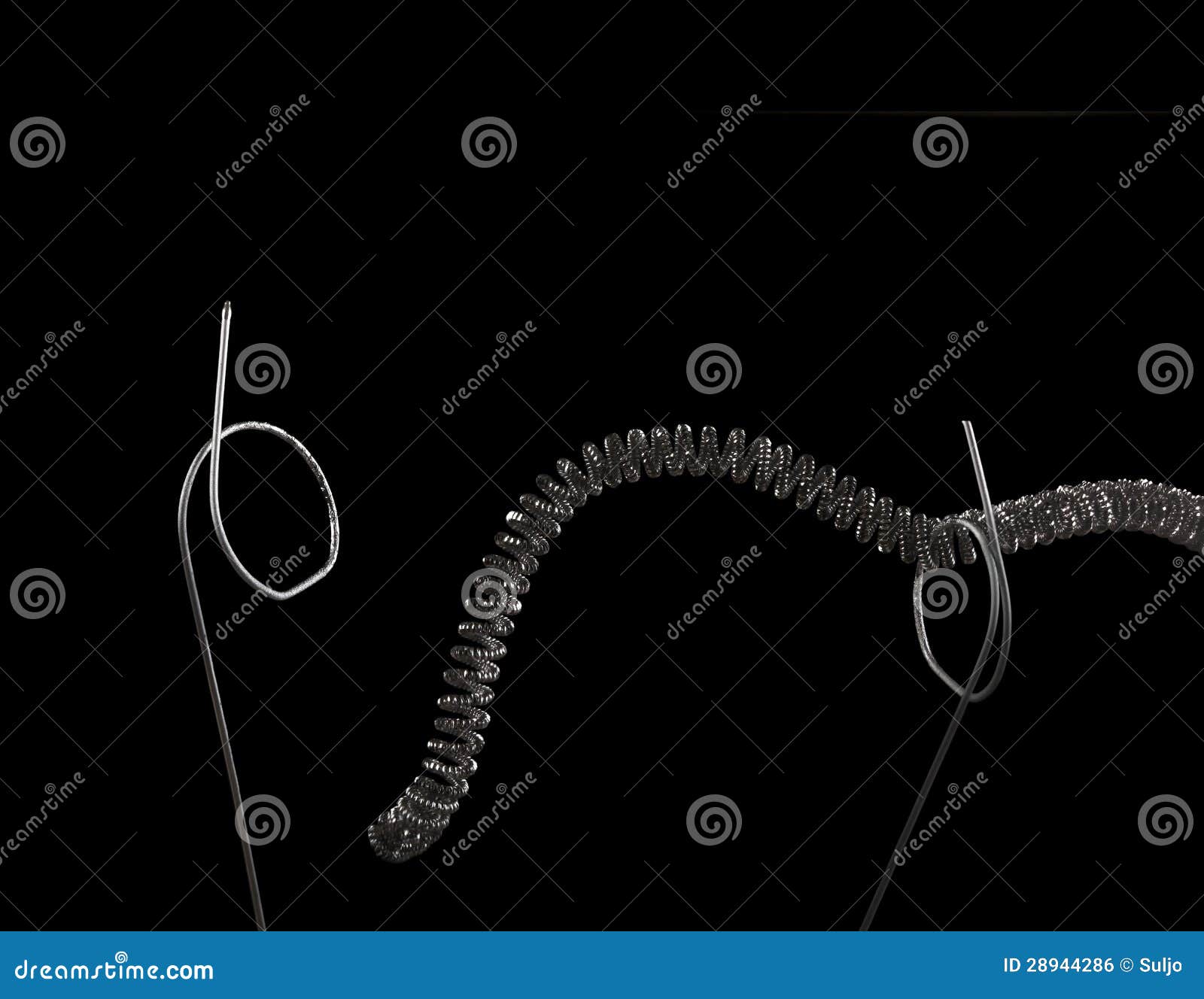 Broken Light Bulb Filament Wire Cutout Stock Photo - Image of power ...