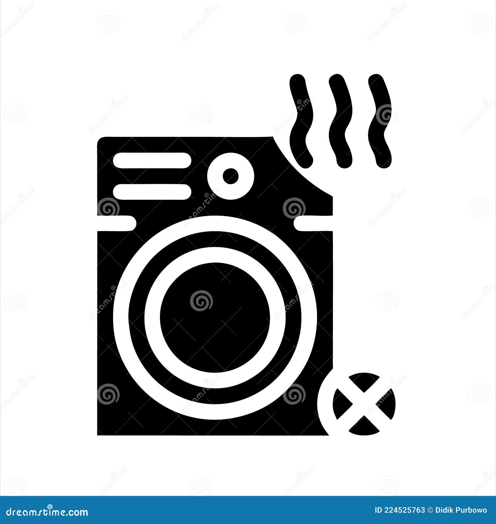 Broken Light Bulb Icon Isolated on White Background. Broken Light Bulb ...