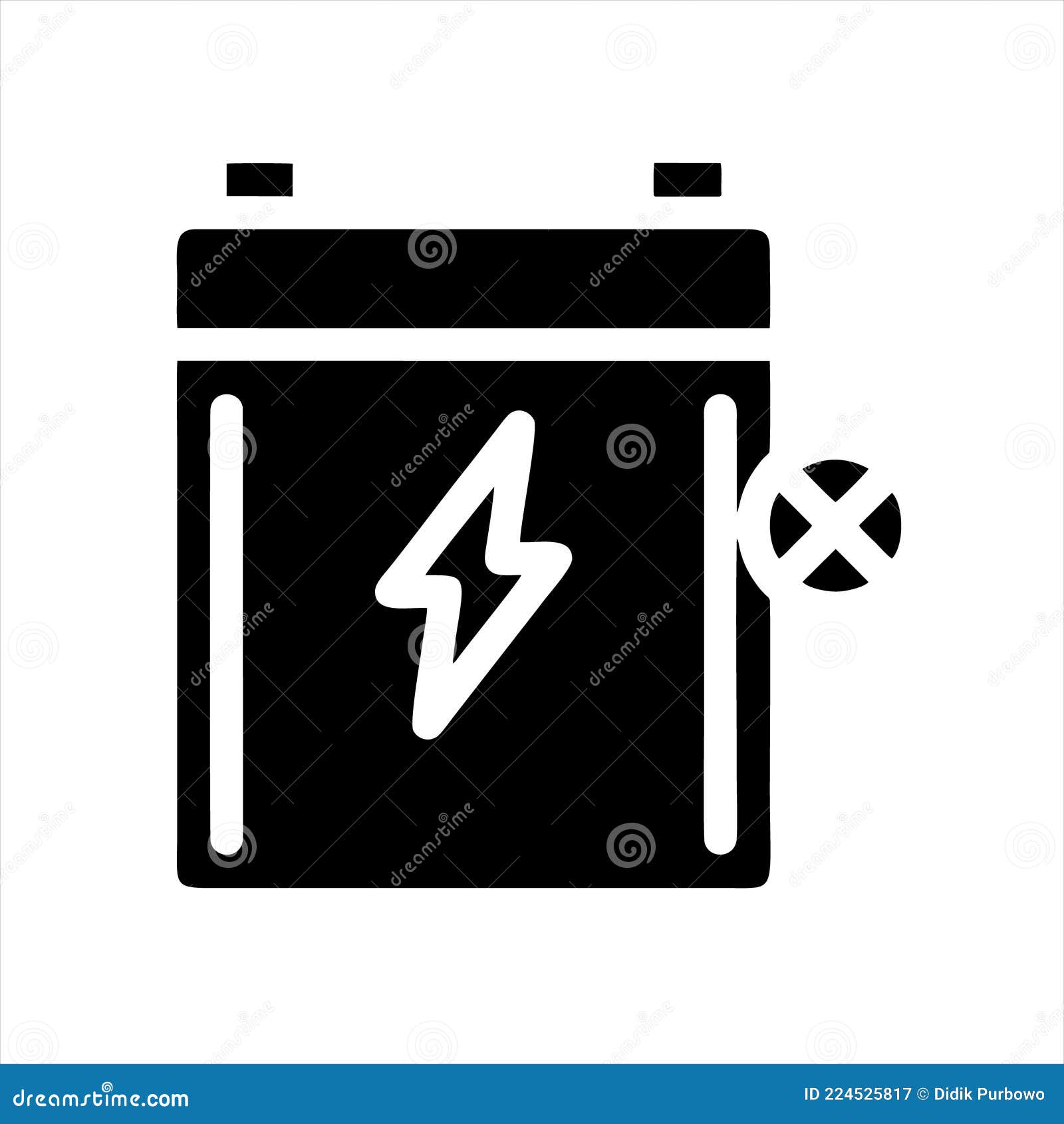 Broken Light Bulb Icon Isolated on White Background. Broken Light Bulb ...