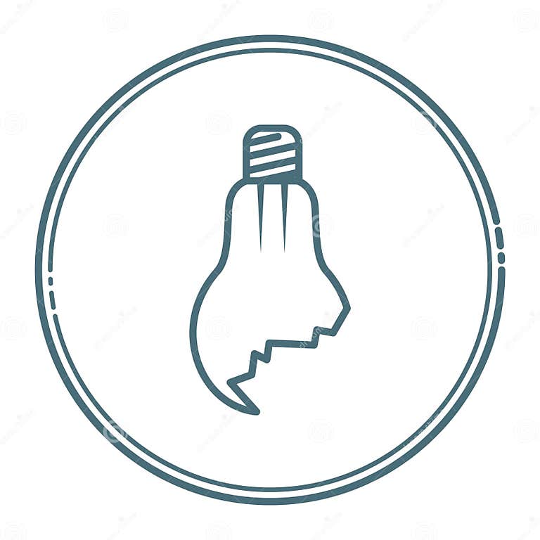 Broken Light Bulb. Vector Illustration Decorative Design Stock Vector ...