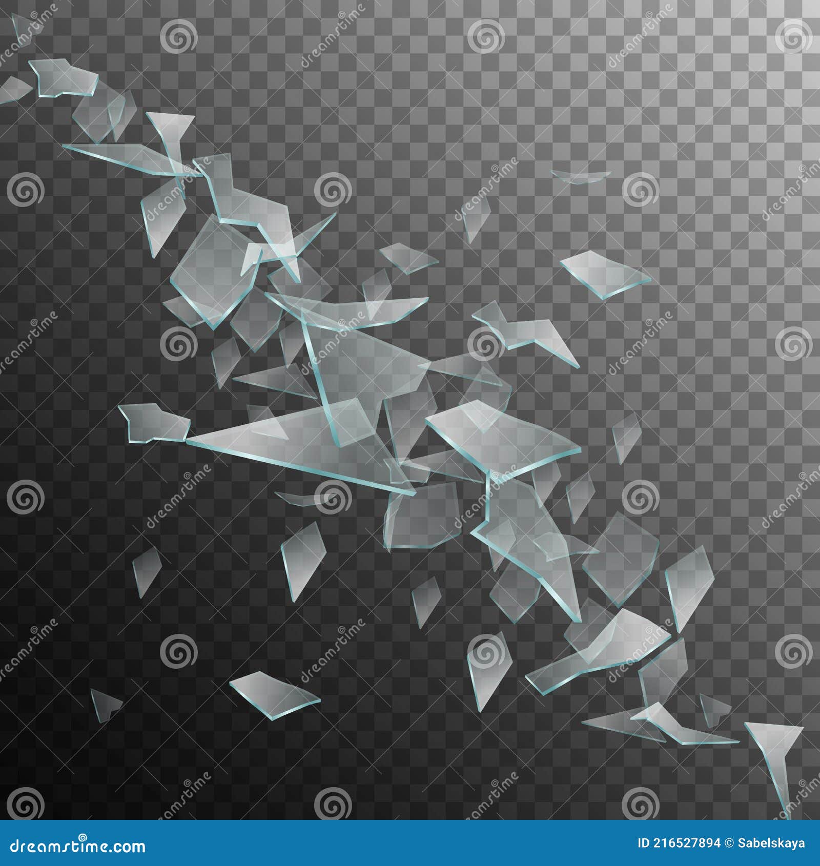 Broken Light Glass Shards, Graphic Texture from Sharp Details in Space ...