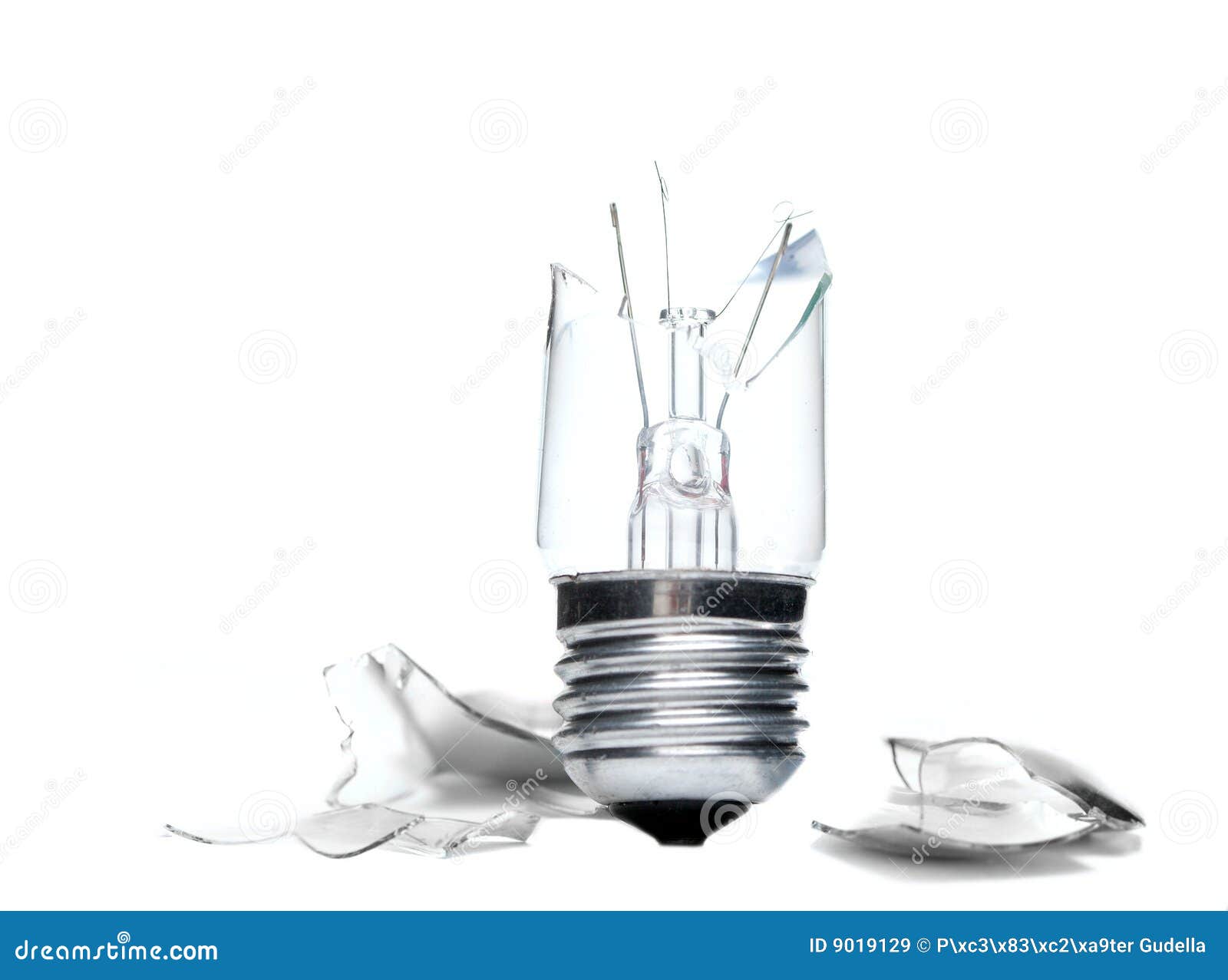 Broken lightbulb stock image. Image of explode, particle - 9019129