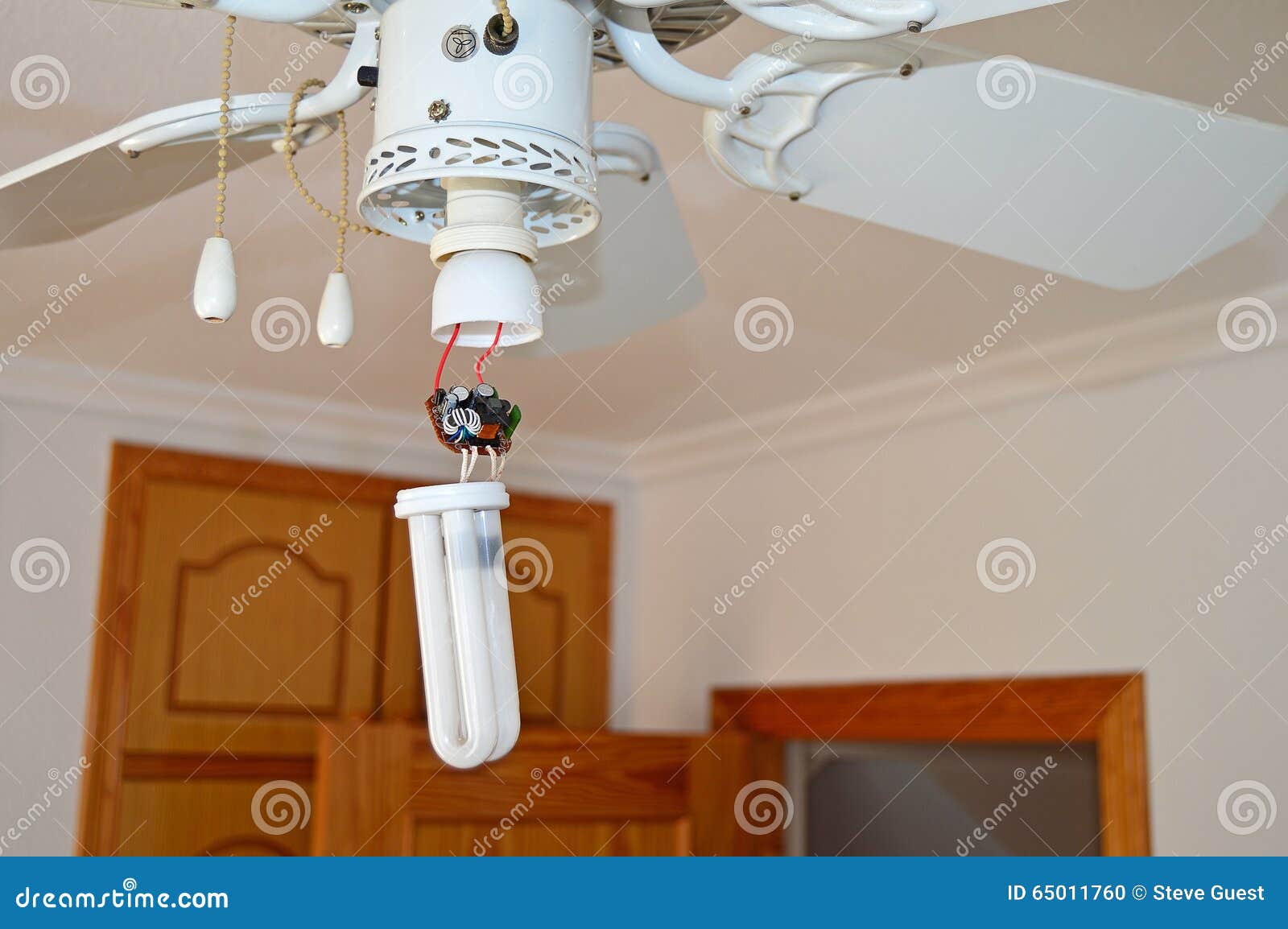 A Broken Lightbulb stock photo. Image of working, bulb - 65011760