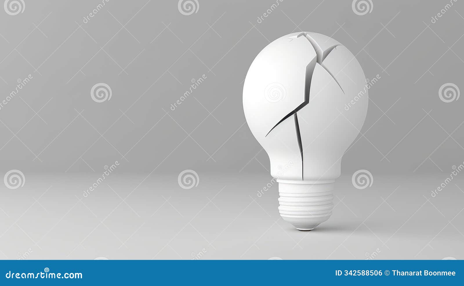 A Broken Lightbulb Symbolizes Failed Ideas, Showcasing How Things Can ...