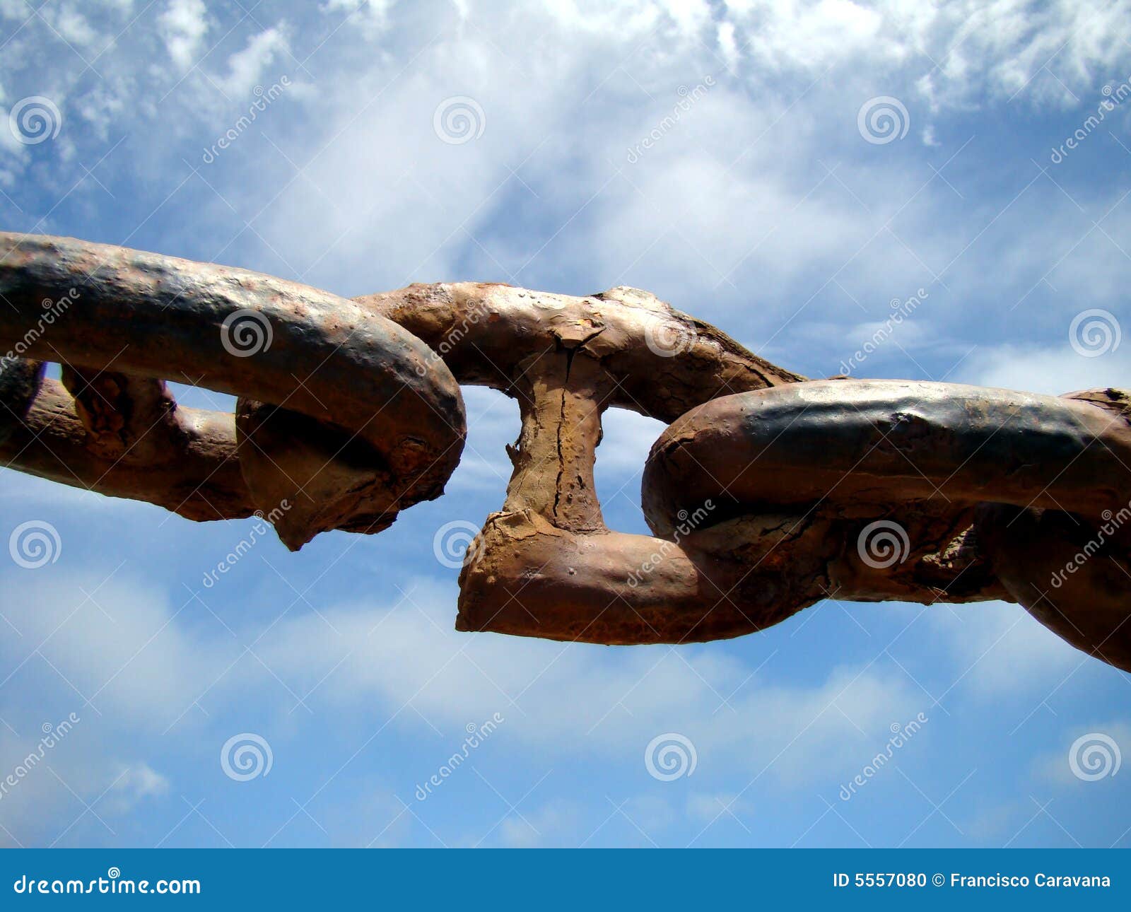 Broken link stock photo. Image of connection, bonded, security - 5557080