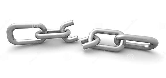 Broken Link Internet Connection Concept Stock Illustration ...