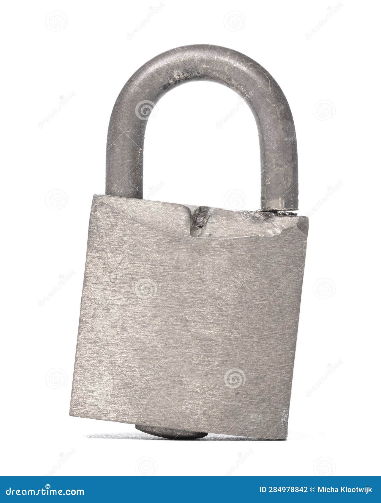 Broken Lock with a White Background Stock Photo - Image of theft, hard ...