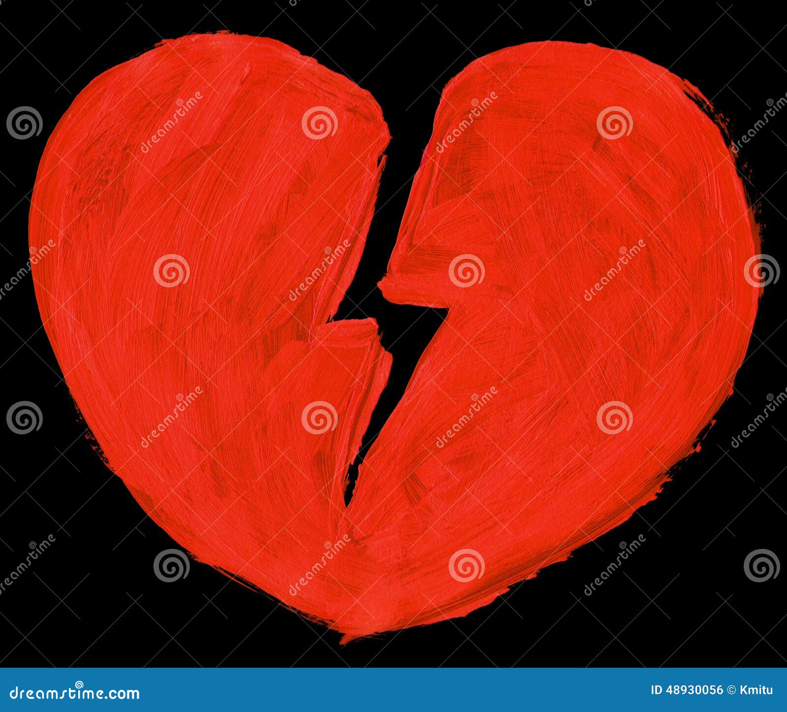 Broken love stock illustration. Illustration of crushed - 48930056