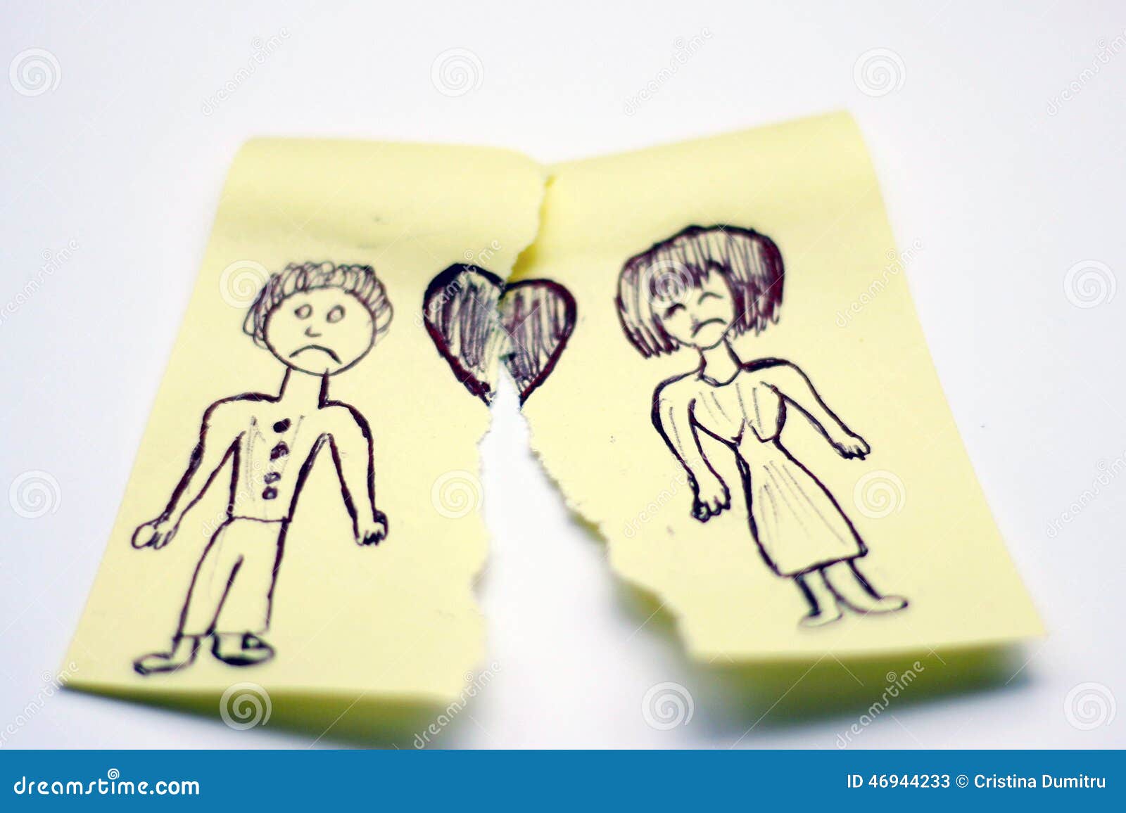 Broken love stock illustration. Illustration of women - 46944233