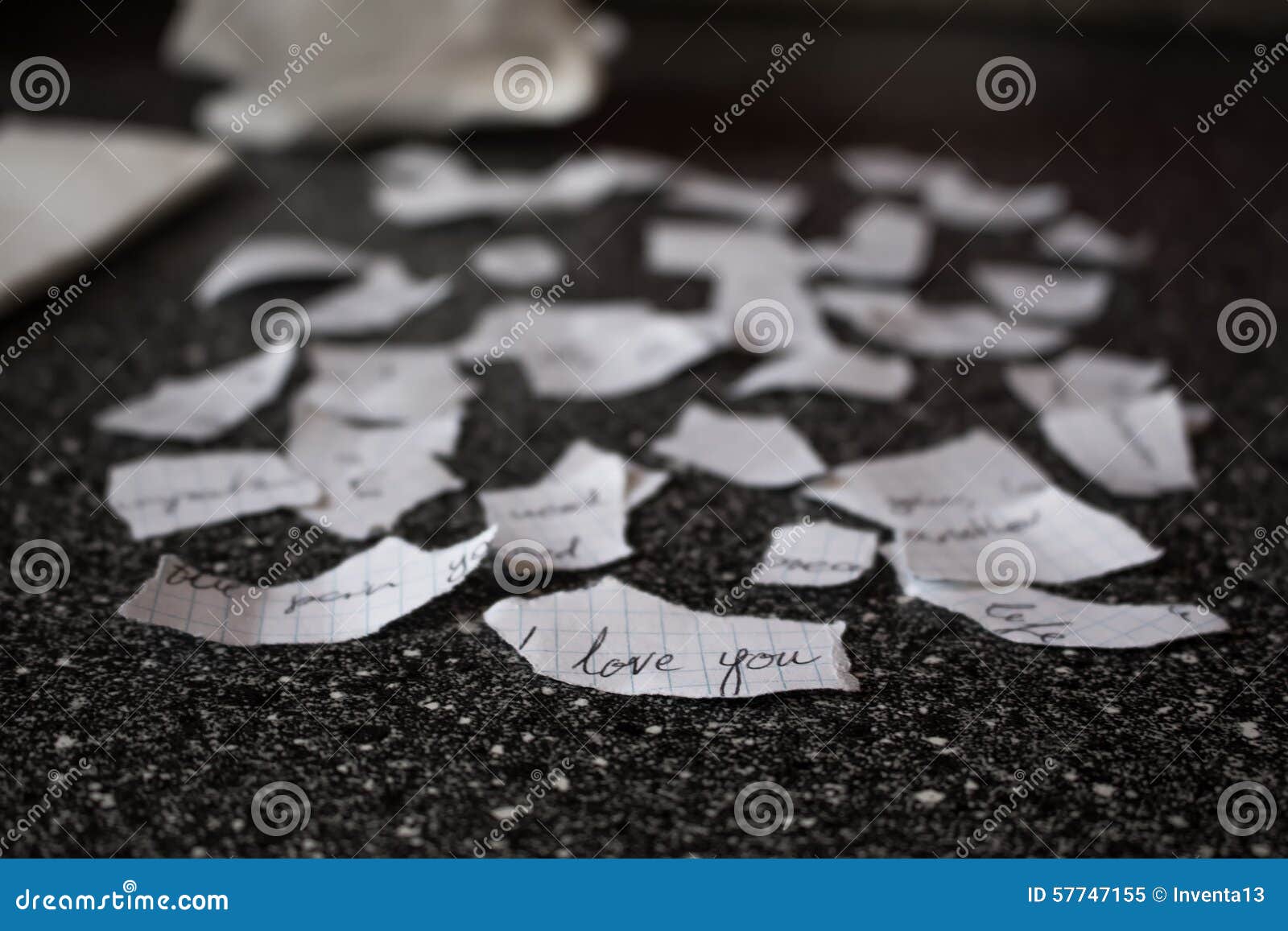 Broken love letter stock image. Image of written, shred - 57747155