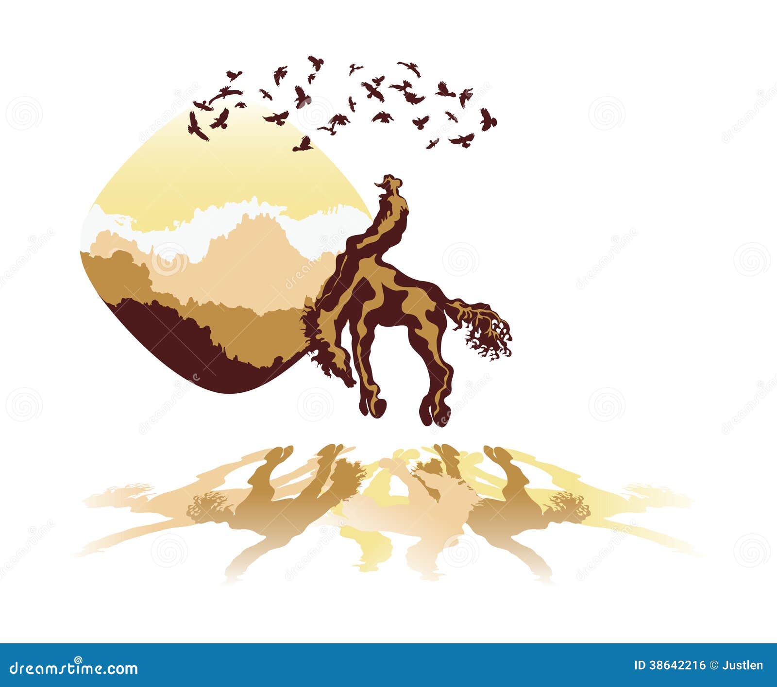 Broken Hills Map, Australia Famous Landmarks Cartoon Vector ...