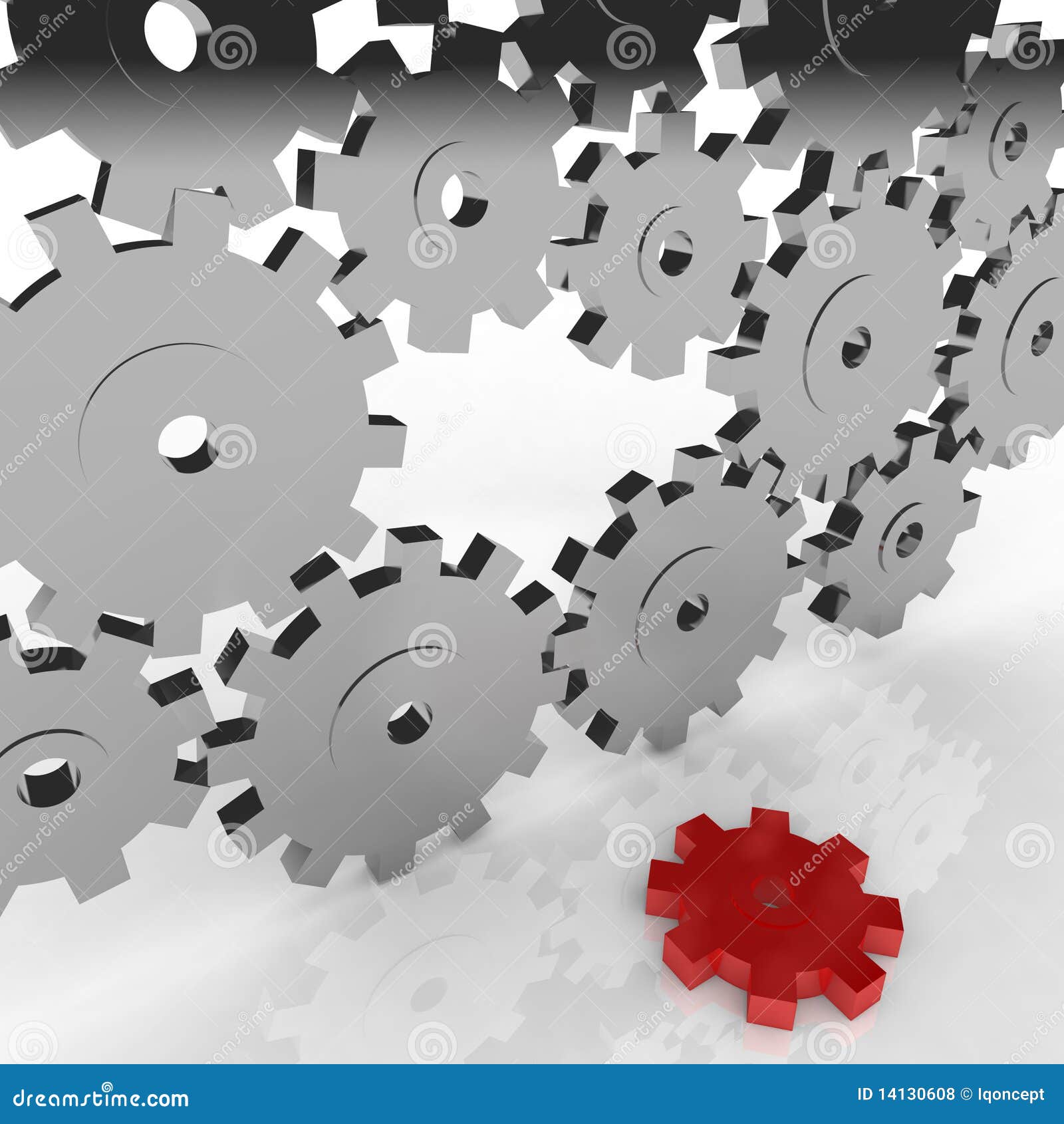 Broken Machine - One Gear Falls Out Stock Illustration - Illustration ...