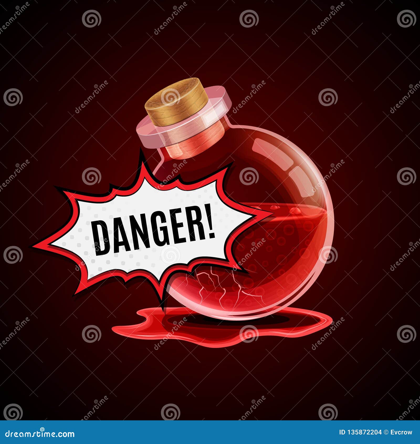 Magic Bottle Jars With Potion. Isolated Magic Bottle Jars With Colorful ...