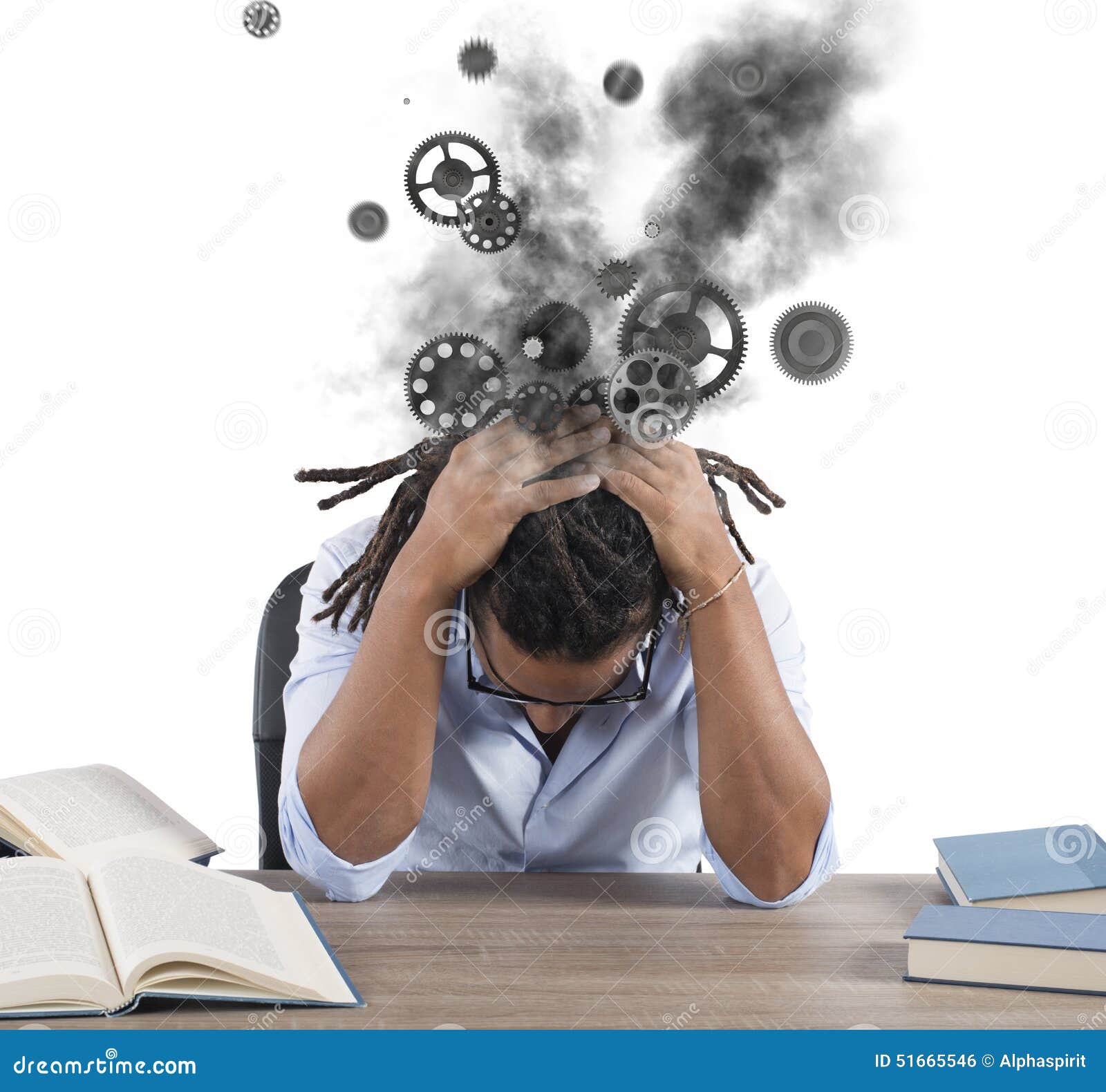 Broken man stock photo. Image of learn, history, desk - 51665546