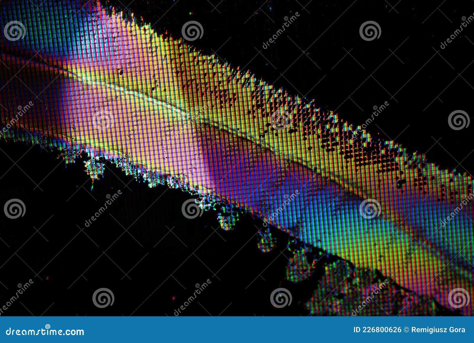 Broken Matrix LCD Screen RGB Original Wallpaper Stock Photo - Image of ...