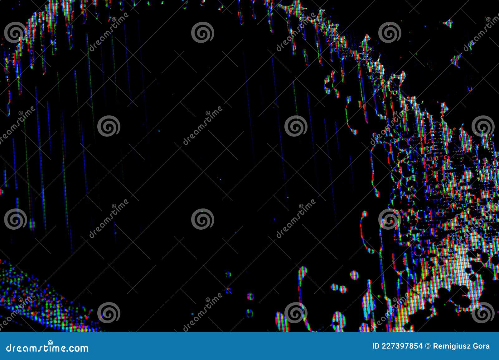 Broken Matrix LCD Screen RGB Original Wallpaper Stock Photo - Image of ...