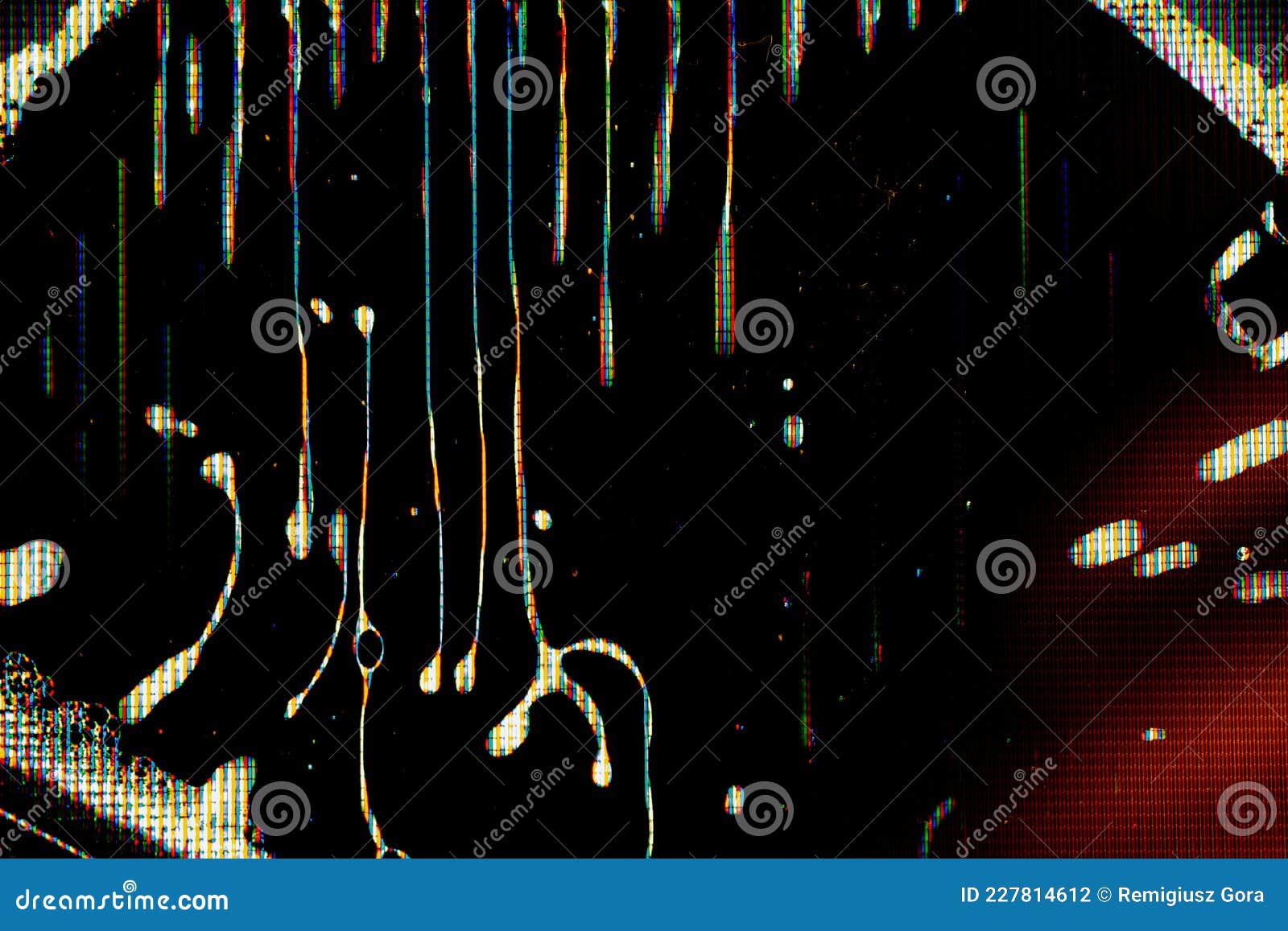 Broken Matrix LCD Screen RGB Original Wallpaper Stock Photo - Image of ...