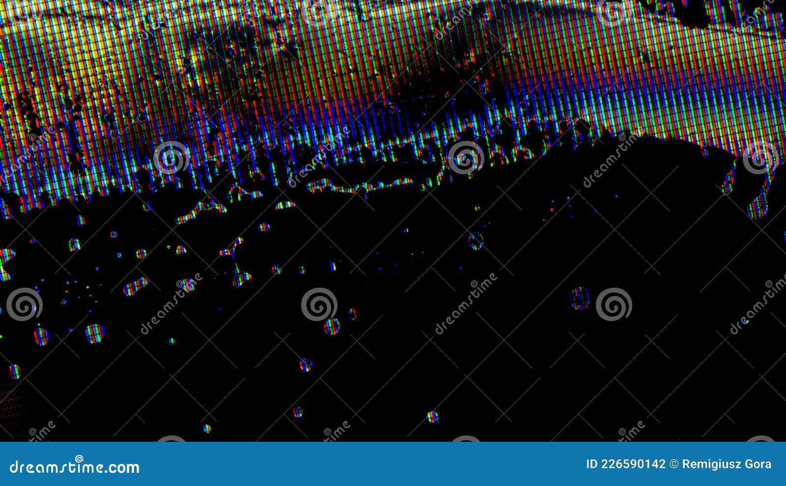 Broken Matrix LCD Screen RGB Original Wallpaper Stock Photo - Image of ...