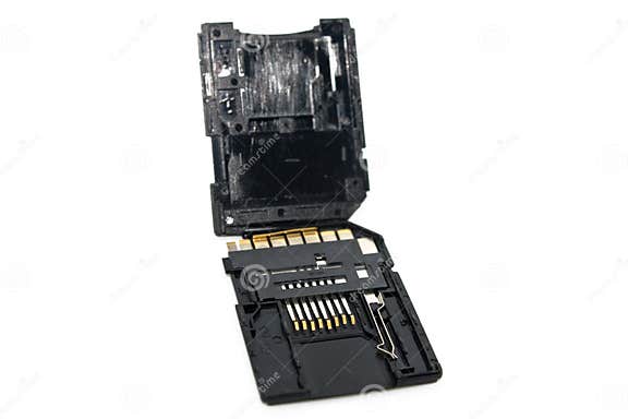 Broken memory card stock photo. Image of bits, capacity - 13859160