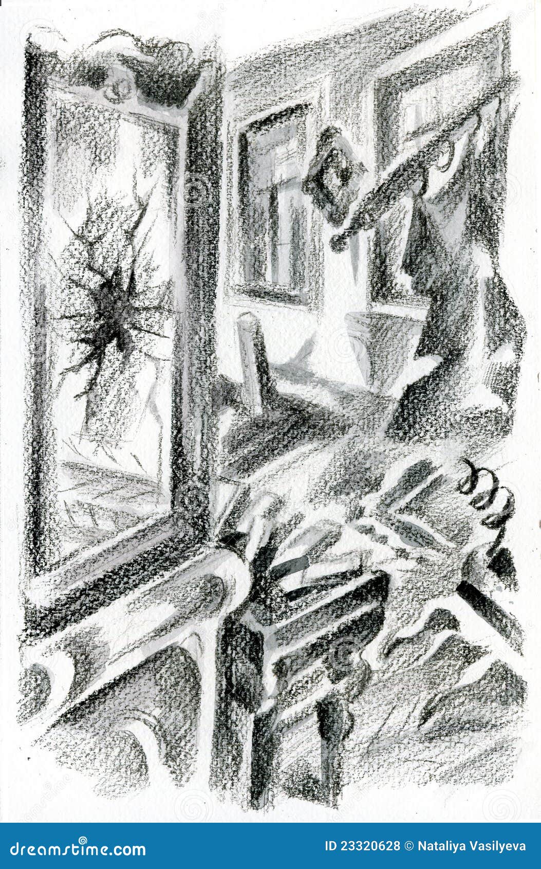 Shattered Mirror Drawing