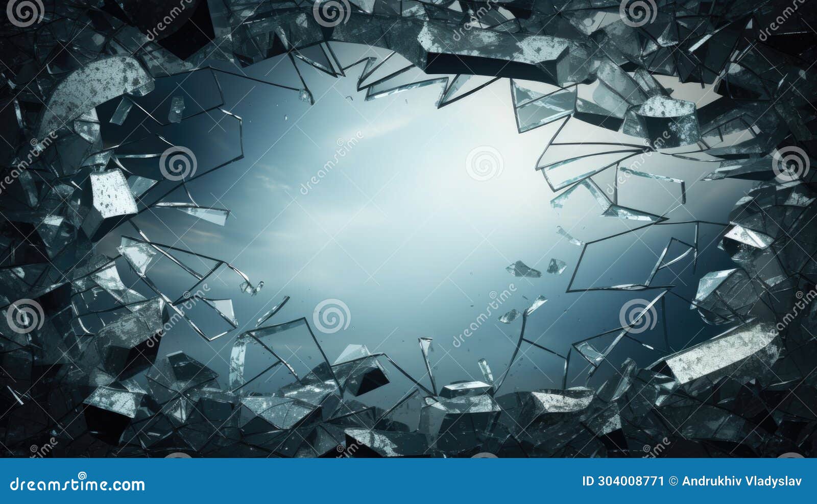 Broken mirror background stock illustration. Illustration of impact ...