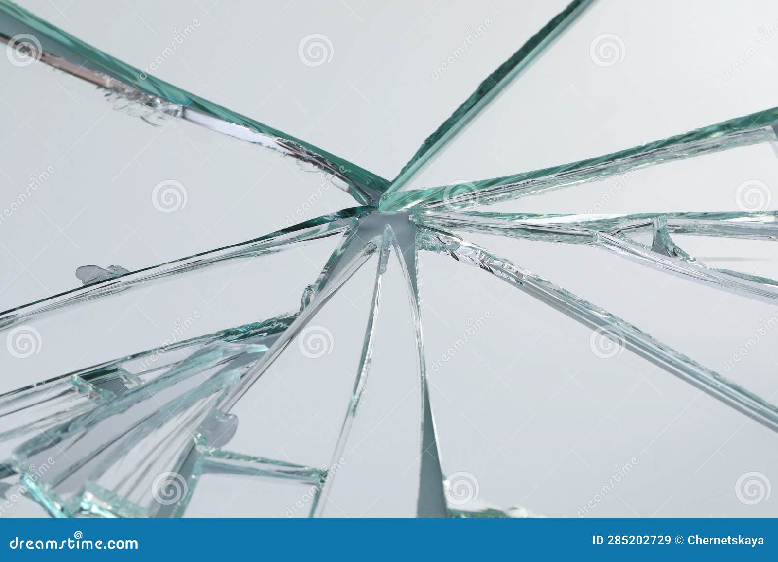 Broken Mirror with Many Cracks As Background, Closeup View Stock Image ...