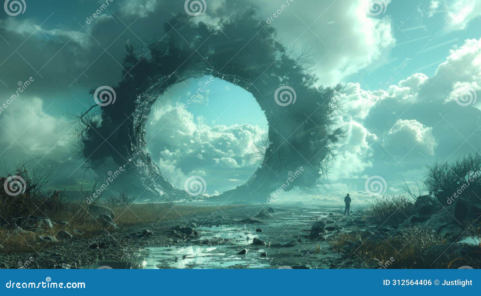 A Broken Mirror with a Persons Distorted Reflection Symbolizing the ...