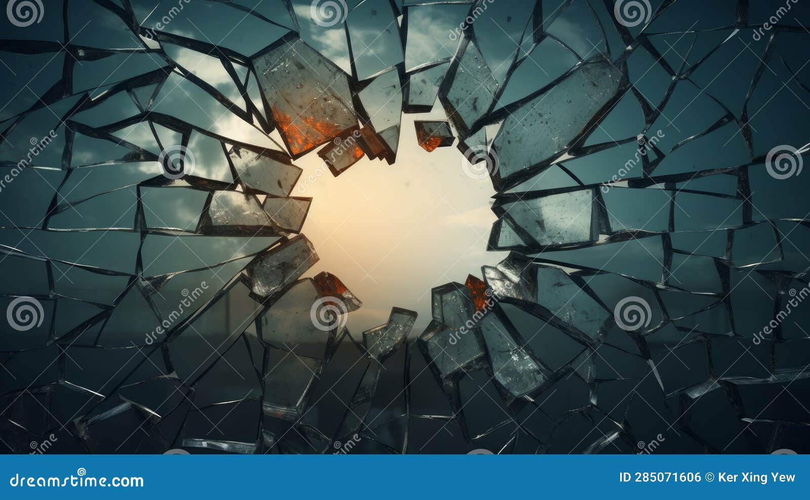A Broken Mirror Piecing Back Together, Symbolizing Self-acceptance and ...