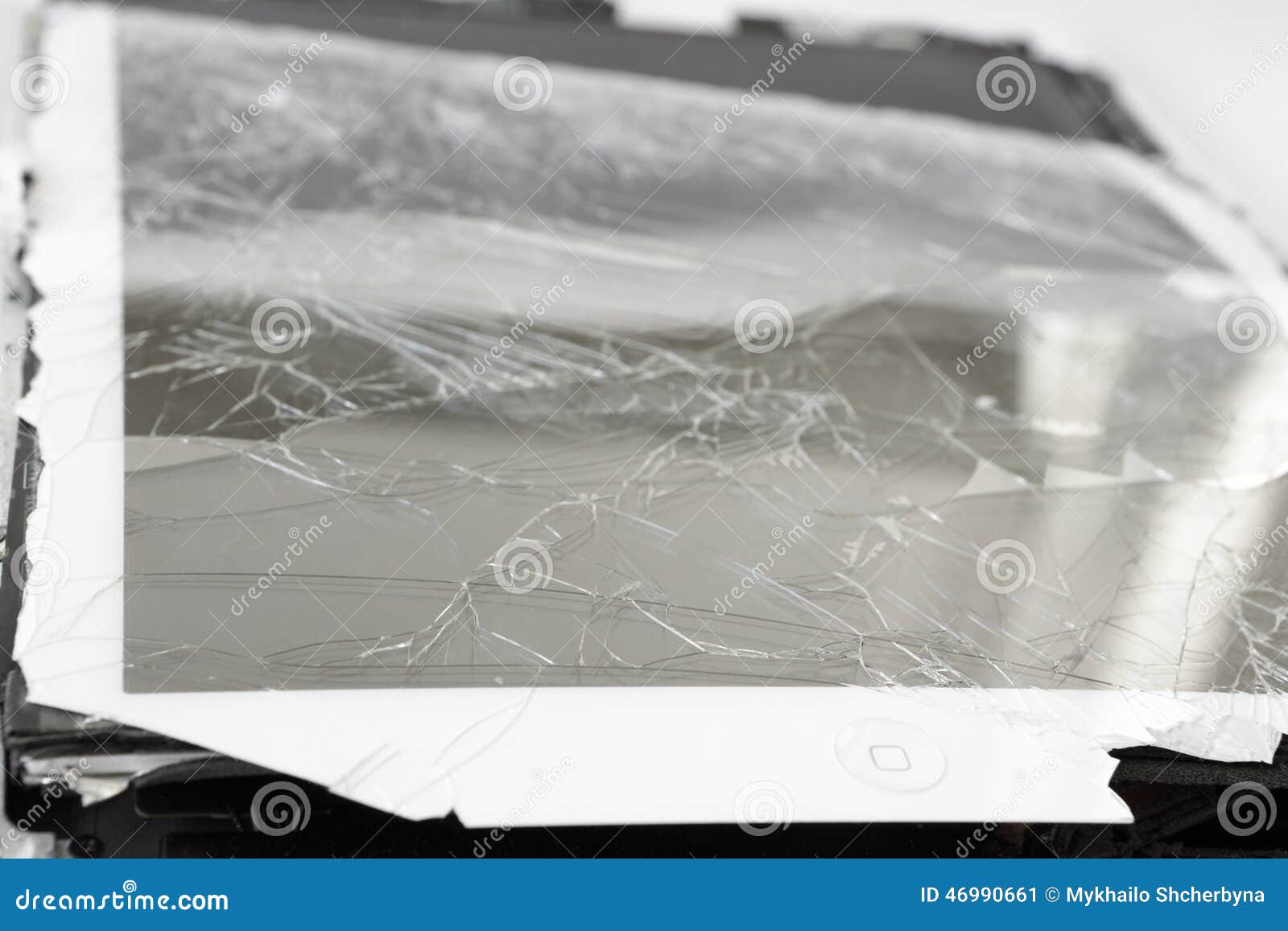 Broken mobile device. stock image. Image of close, demolished - 46990661