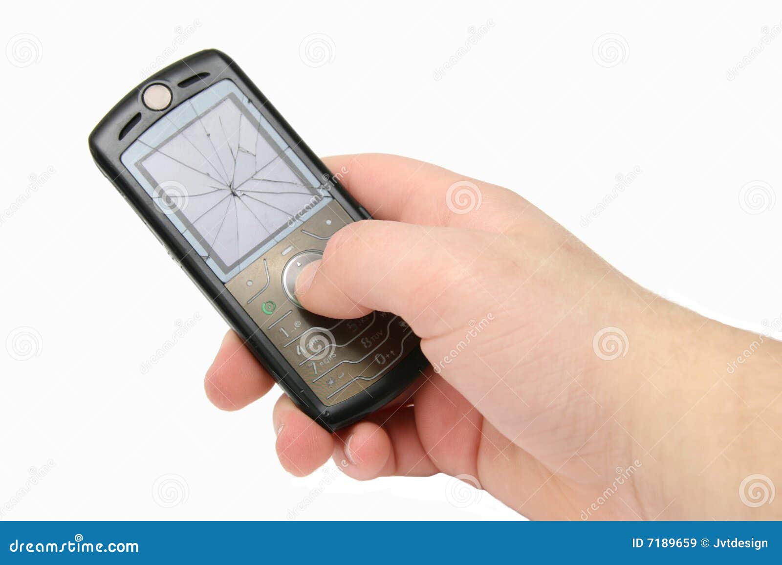 Broken Old Mobile Phones Nailed To Tree Stock Photo | CartoonDealer.com ...