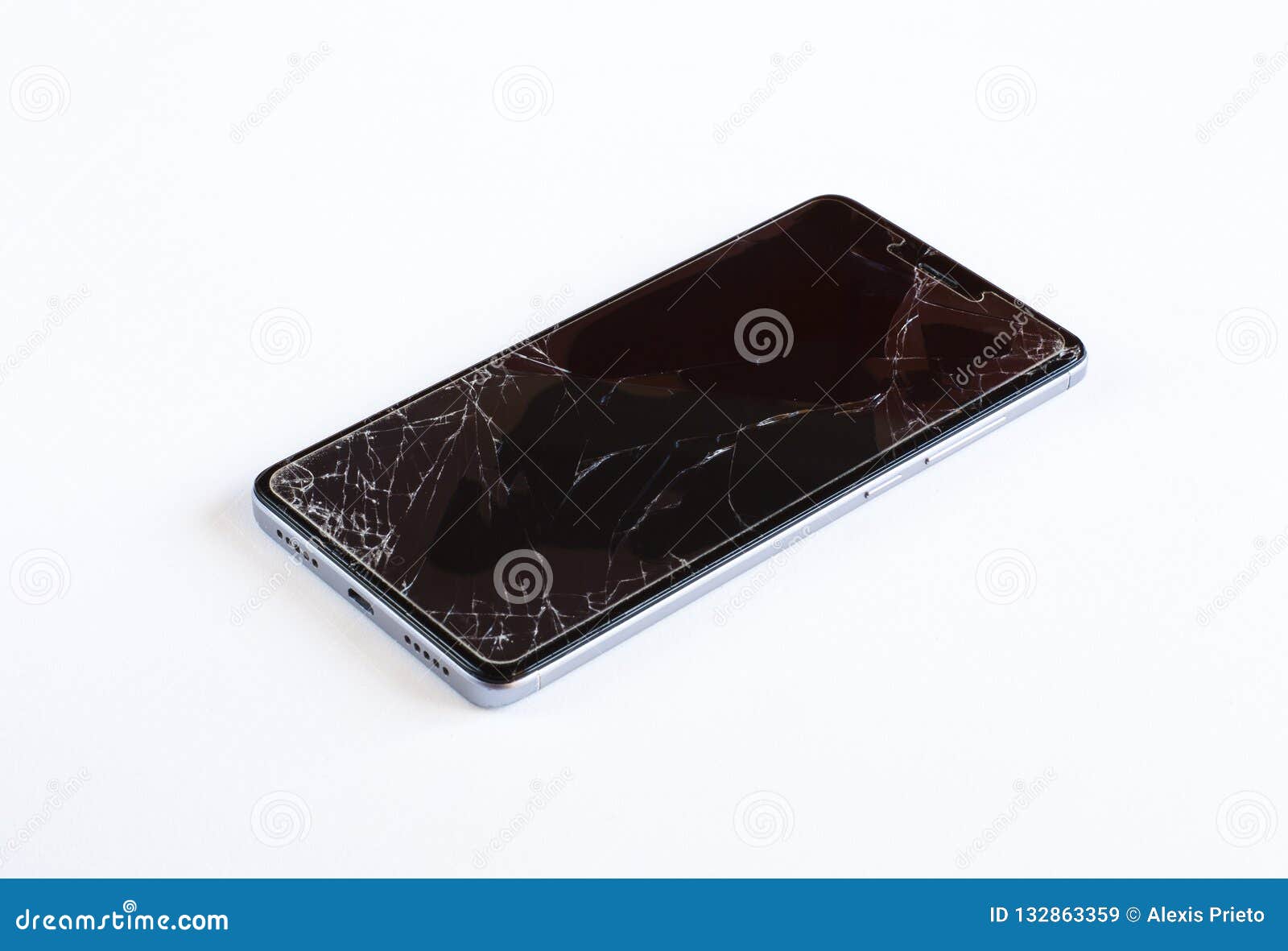 Broken mobile phone stock image. Image of mobile, accident - 132863359