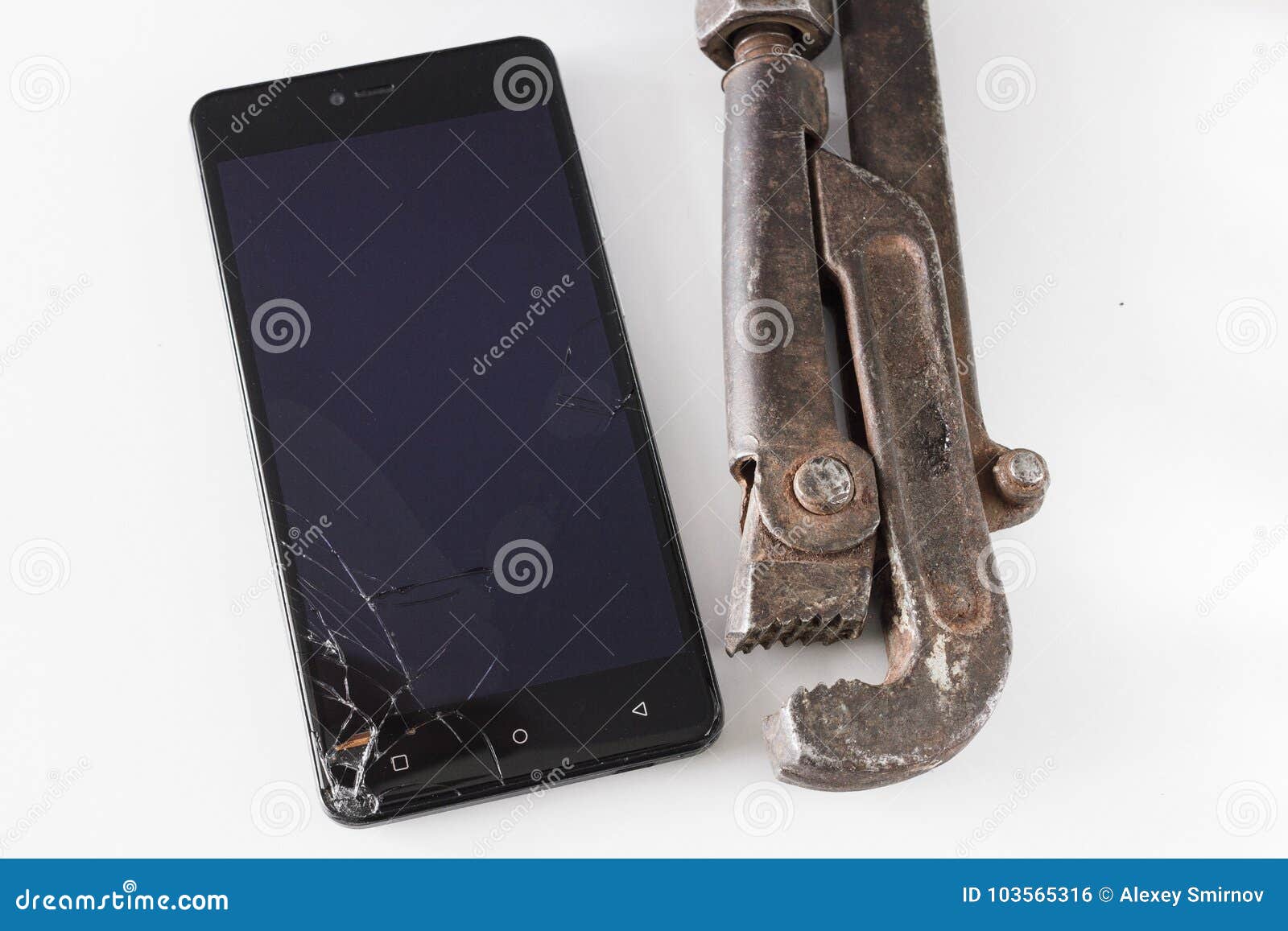 Broken Mobile Phone Repairing. Stock Photo - Image of equipment, phone ...