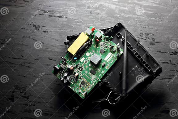 Broken Modem stock image. Image of obsolete, disconnect - 181941535