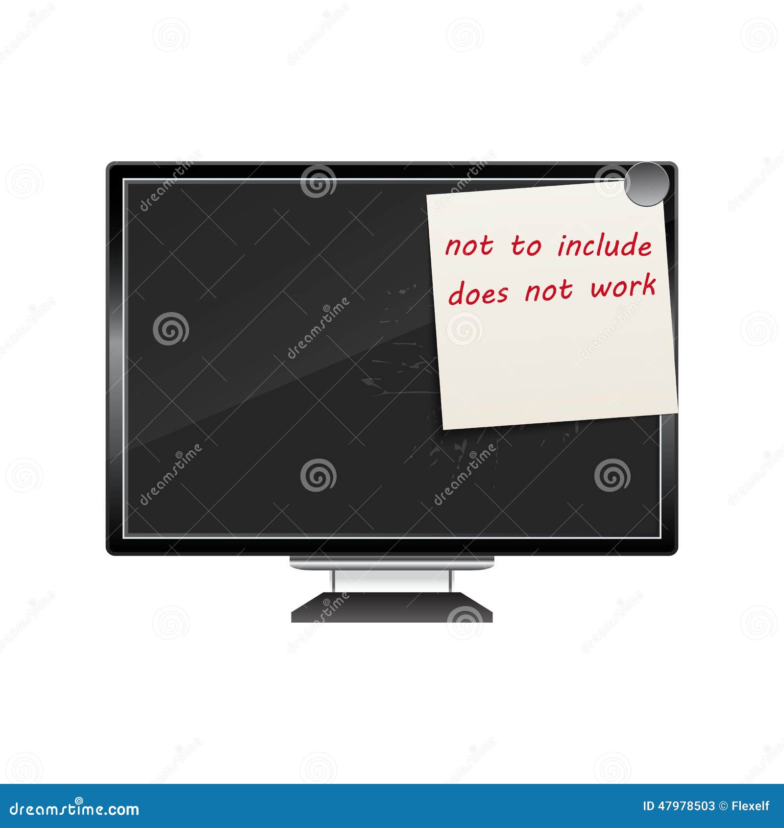 Broken Monitor Icon On Transparent Background. Broken Computer Monitor ...