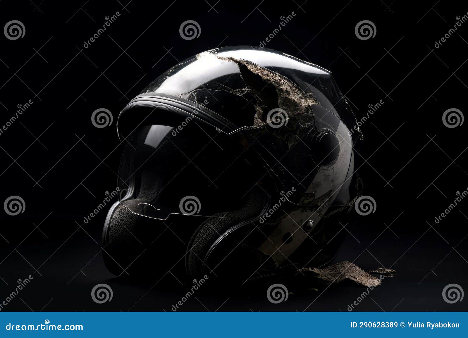 Destroyed Visor Over The Entrance To The Porch, Front And Background ...